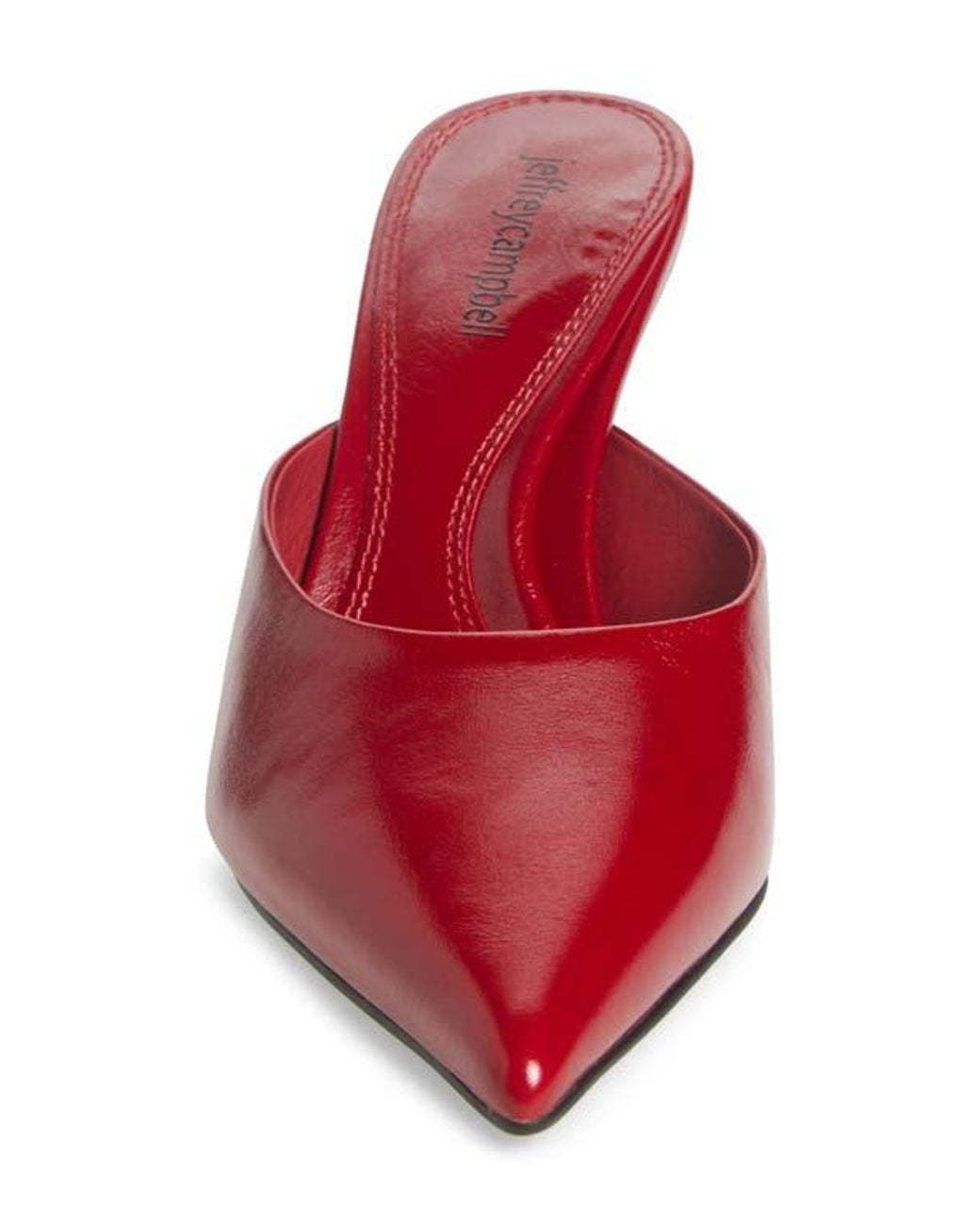 Jeffrey Campbell Unamused Pointed Toe Mule in Red | Lyst