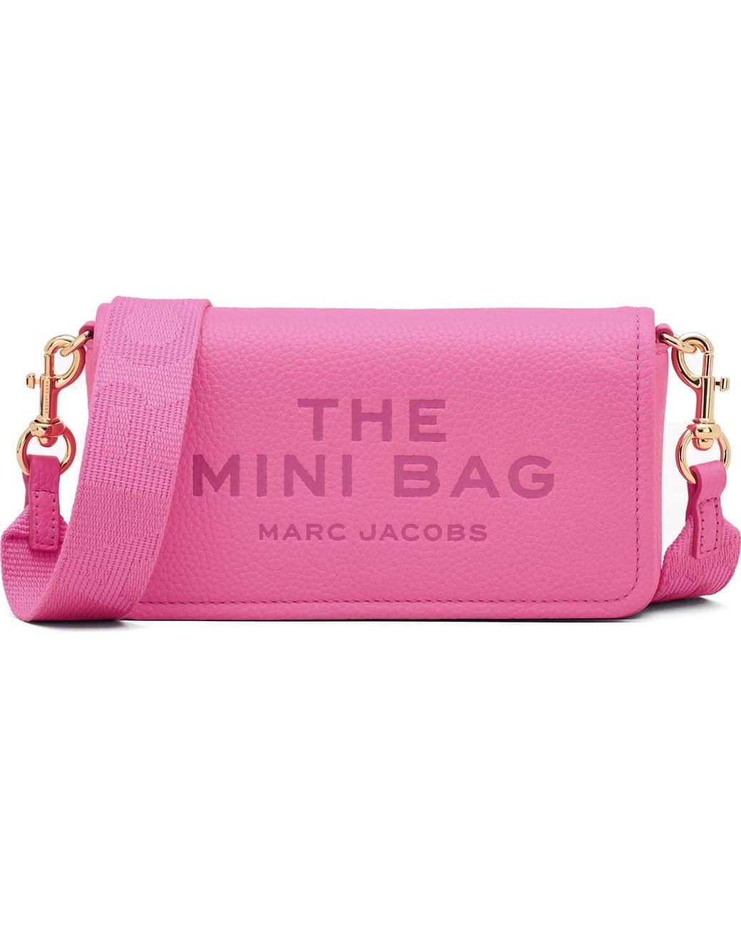 Marc Jacobs The Mini Leather Crossbody Bag in Pink | Lyst
