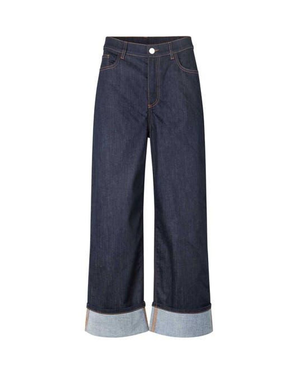 Masai Mapalvessa Loose Fit Turn Up Jeans in Blue | Lyst