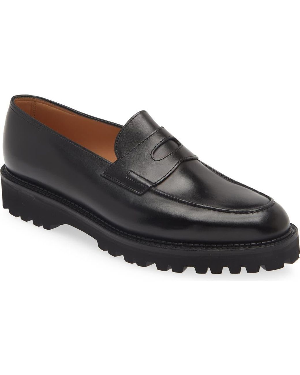 John Lobb Lopez Penny Loafer in Black for Men | Lyst