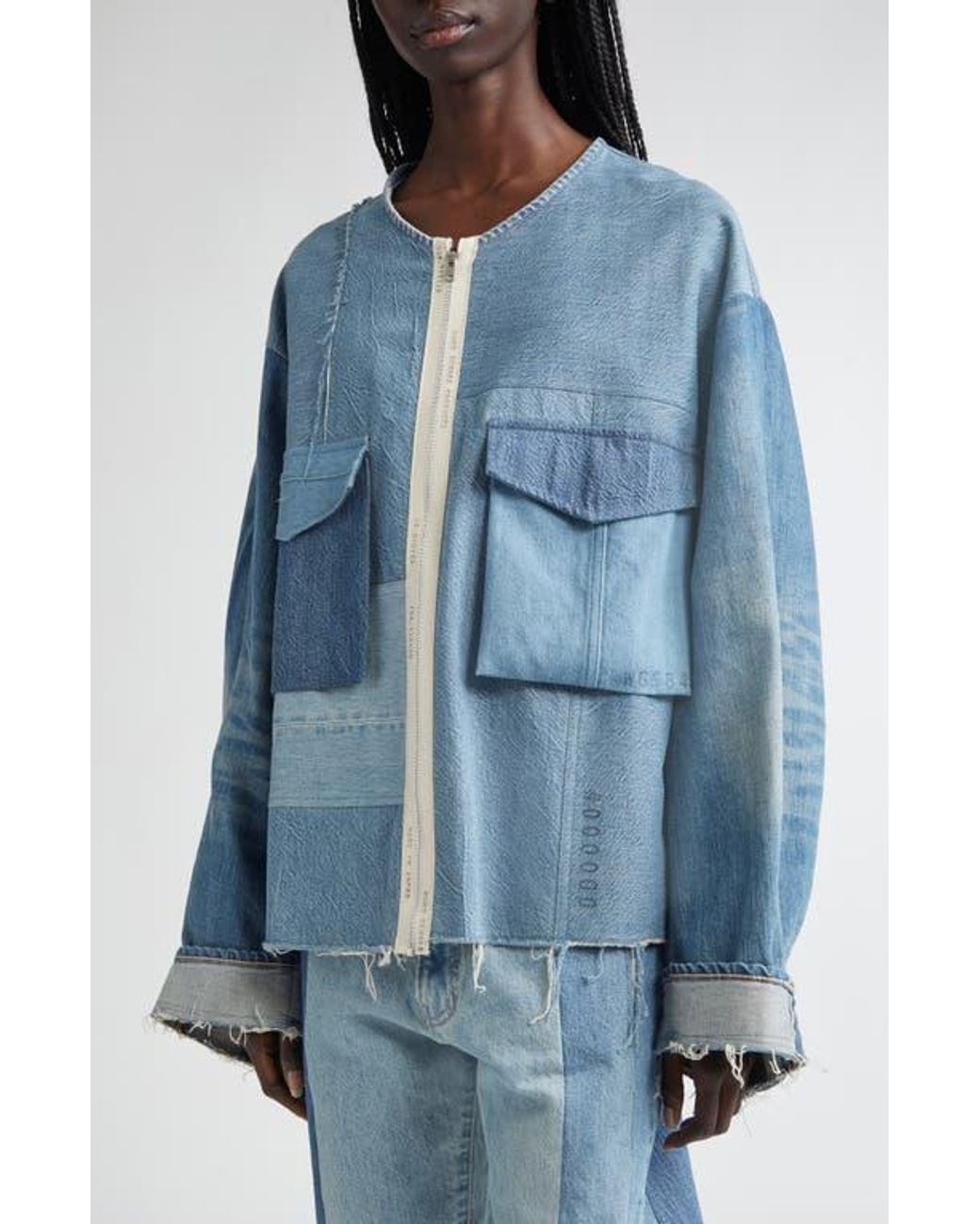 Kuro Remake Denim Military Mark Ii Jacket in Blue | Lyst
