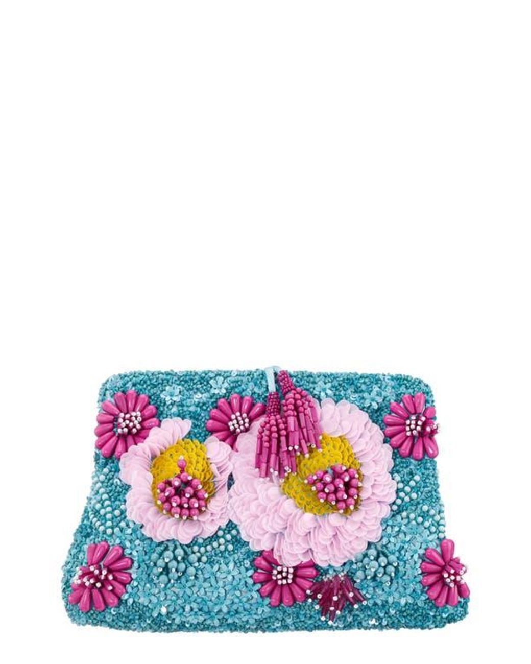 Nina Isla Frame Clutch in Red | Lyst