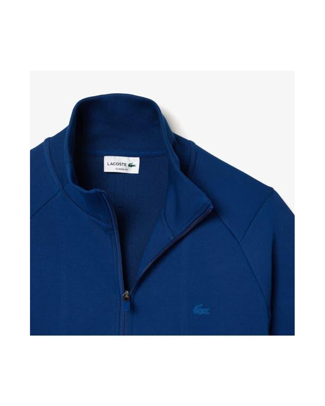 Lacoste Zip-Up Jacket in Blue for Men | Lyst