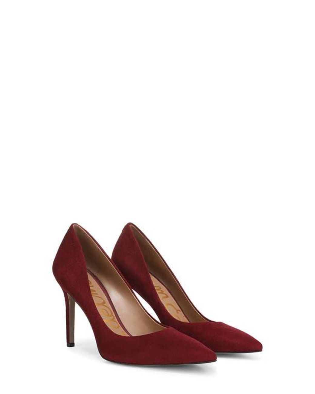 Sam Edelman Hazel Pointed Toe Pump in Red | Lyst