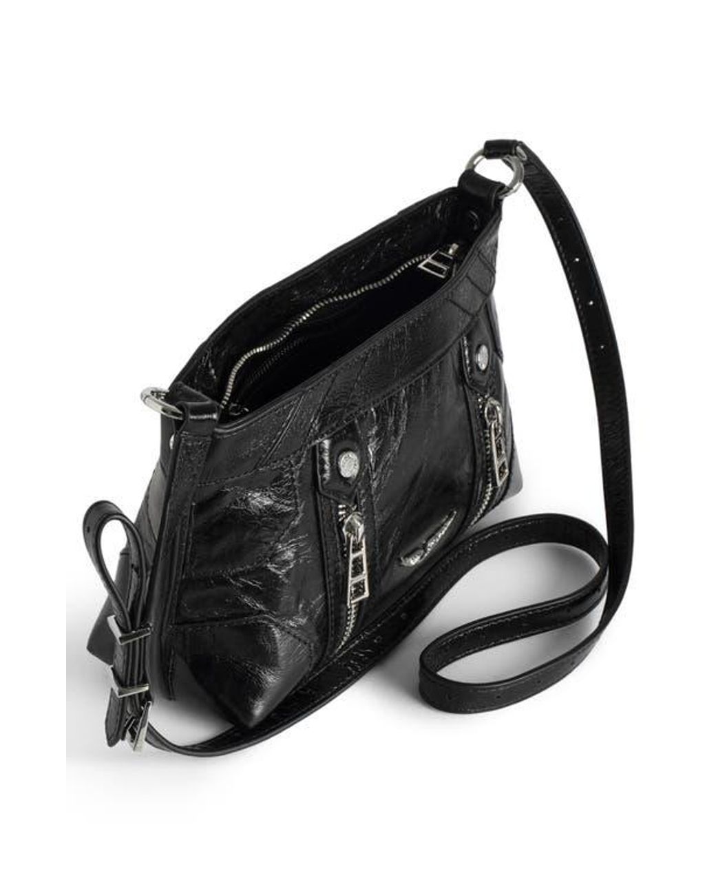 Zadig & Voltaire Sunny Mood Vintage Patent Crossbody Bag in Black | Lyst