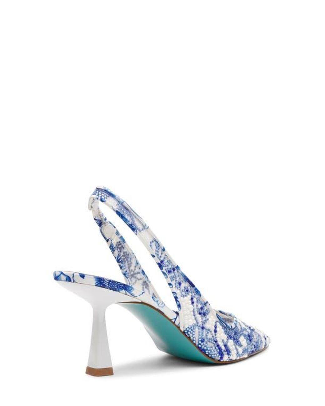 Betsey Johnson Clark Slingback Pump in Blue | Lyst