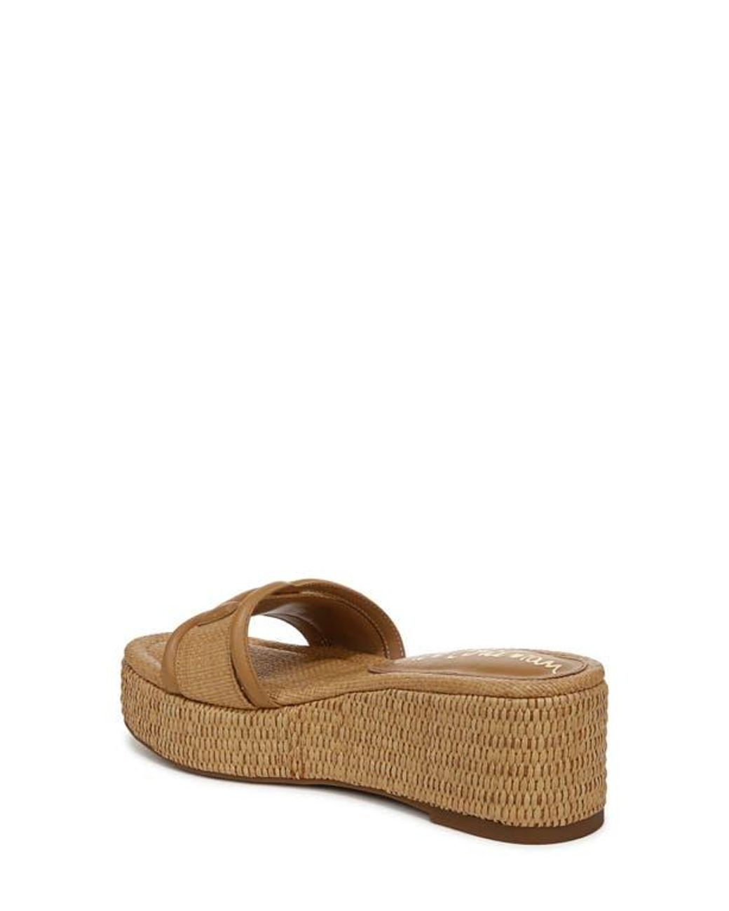 Sam Edelman Pauleena Platform Wedge Slide Sandal in Brown | Lyst