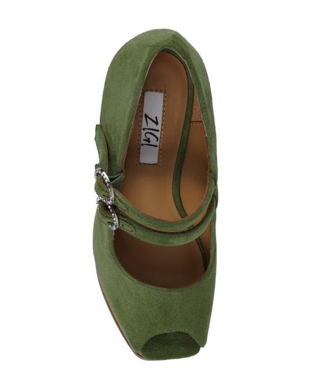 Zigi Platform Wedge Sandal in Green | Lyst