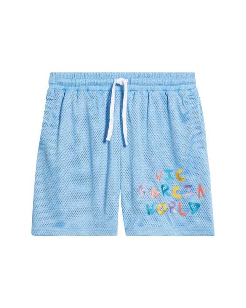 VIC GARCIA WORLD Drip Nylon Mesh Shorts in Blue for Men | Lyst
