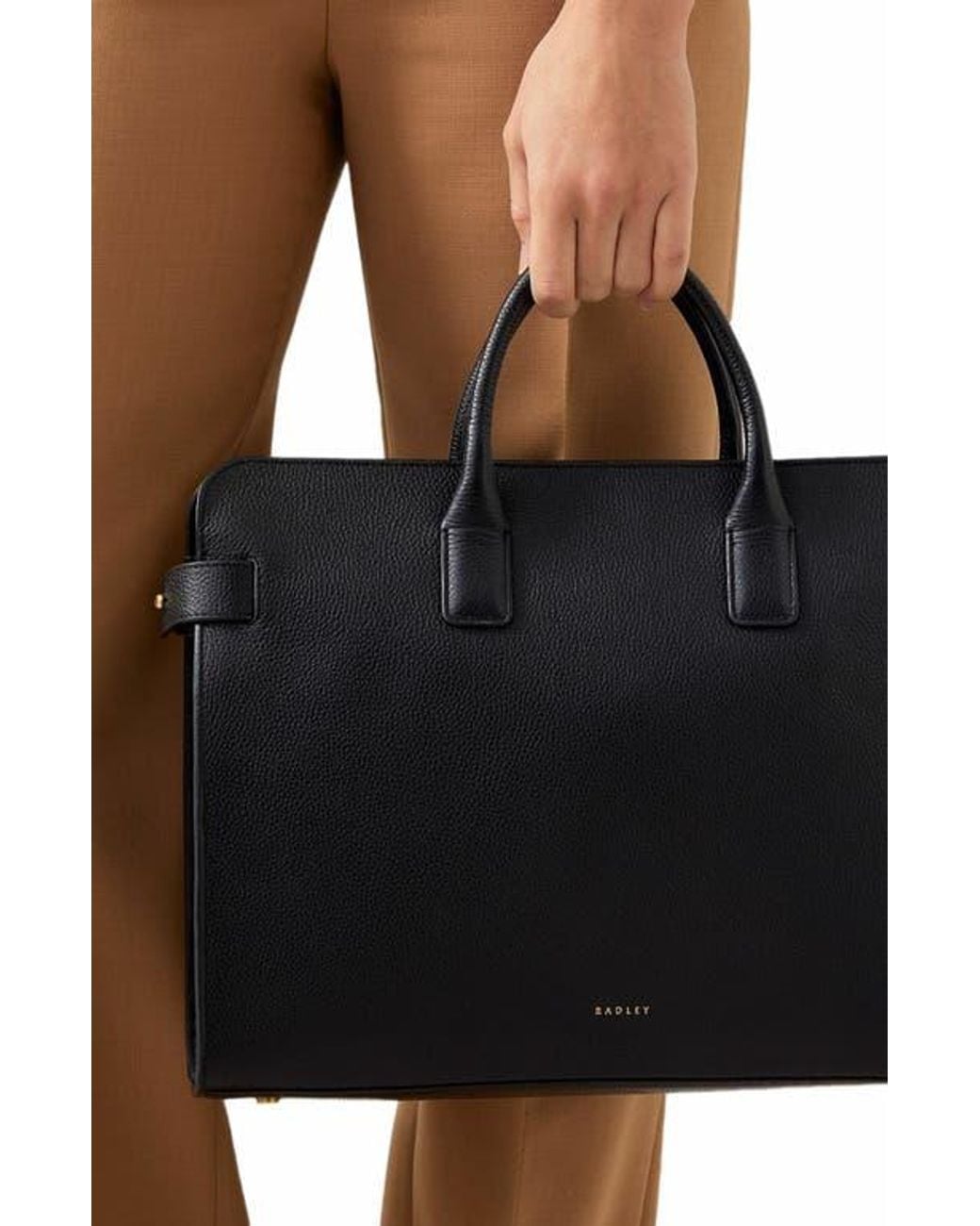 Radley The Rathbone Laptop Satchel Bag in Black | Lyst