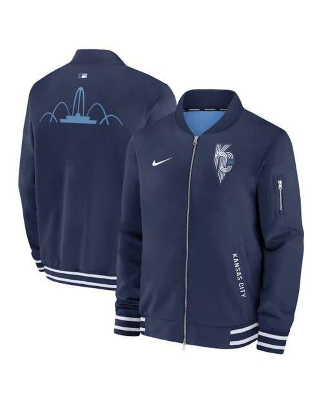 Nike Kansas City Royals Authentic Collection City Connect Full-Zip ...