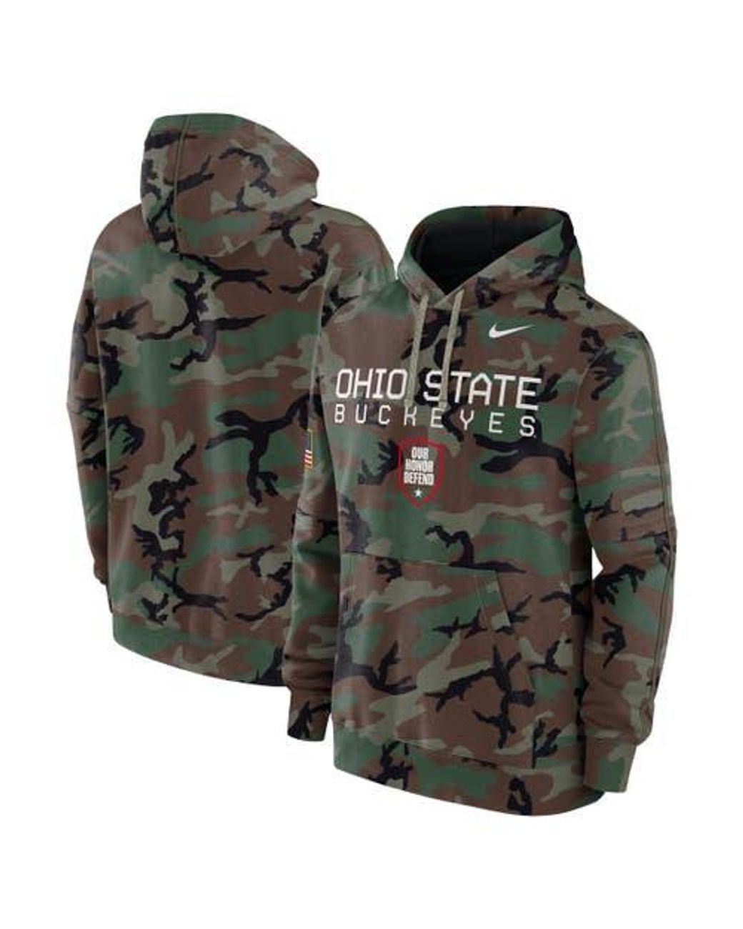 Nike Ohio State Buckeyes 2024 Military Appreciation Club Fleece ...