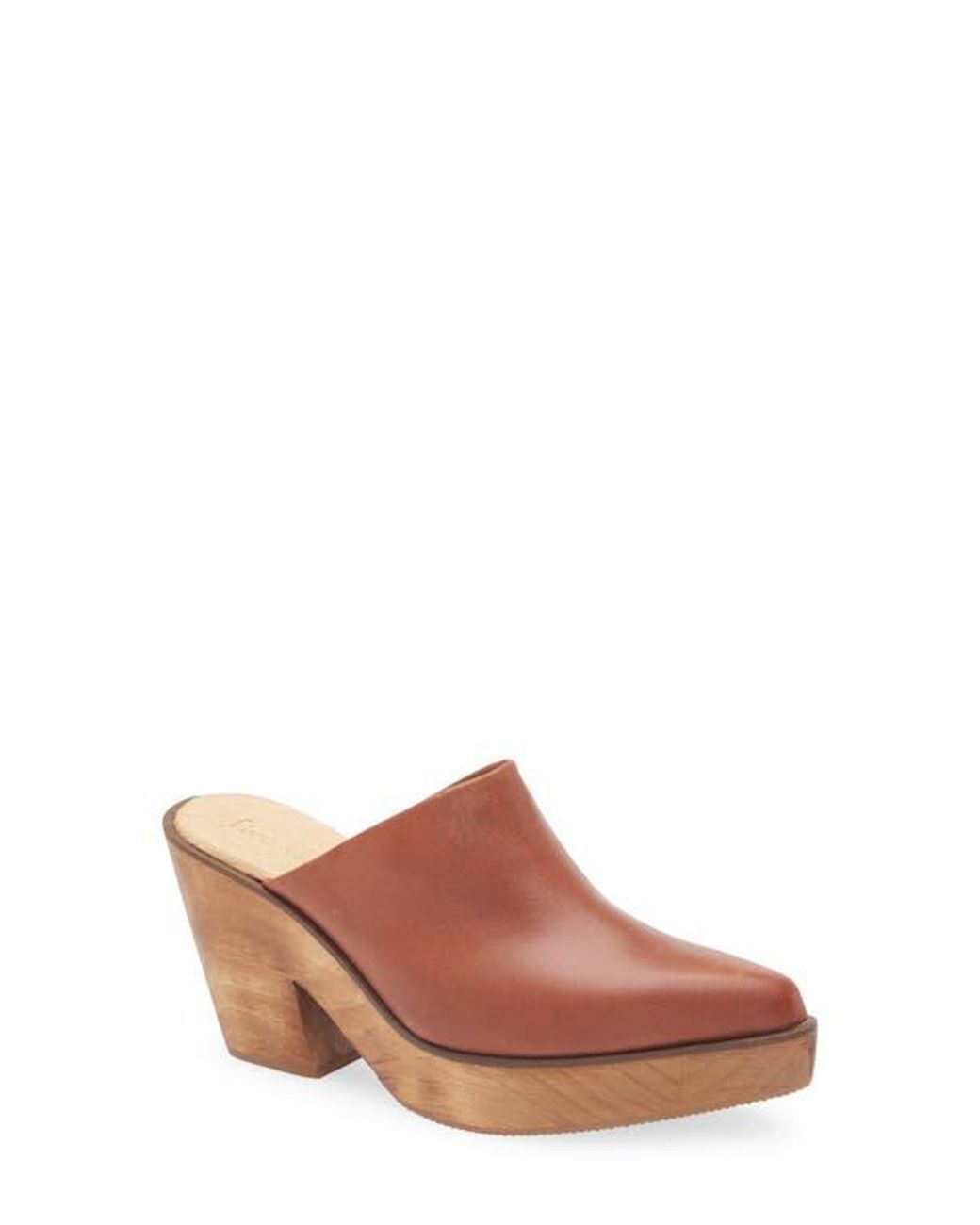 Cordani Pointed Toe Platform Mule in Brown | Lyst