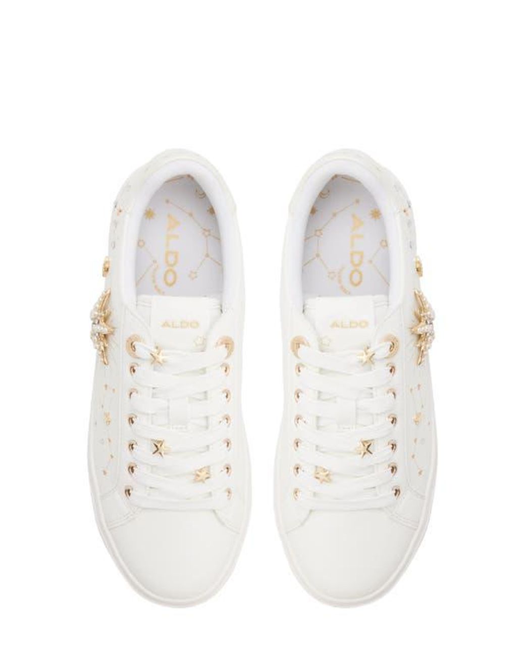 ALDO Starbright Platform Sneaker in White | Lyst
