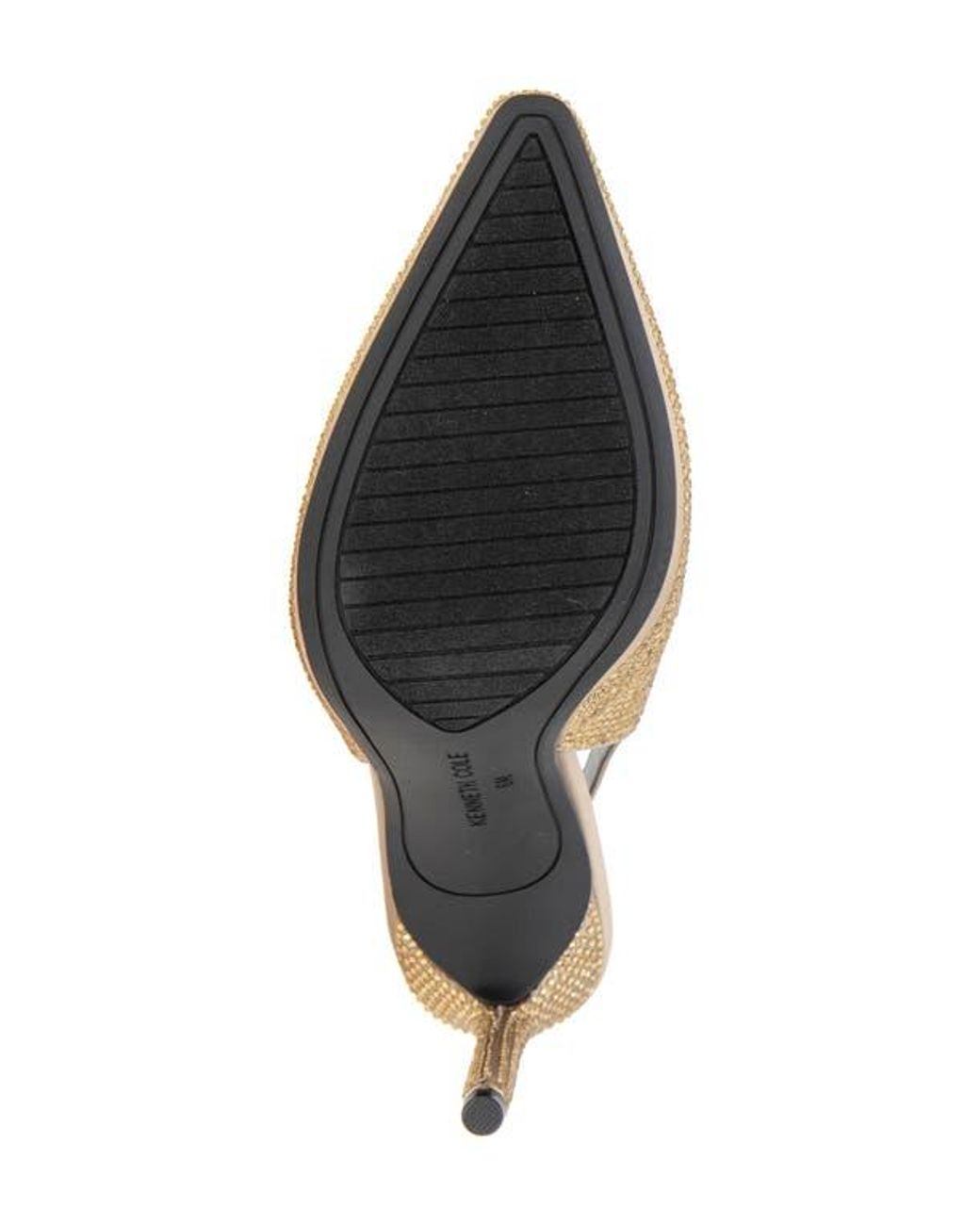 Kenneth Cole Quinnly Crystal Slingback Pointed Toe Pump in Metallic | Lyst