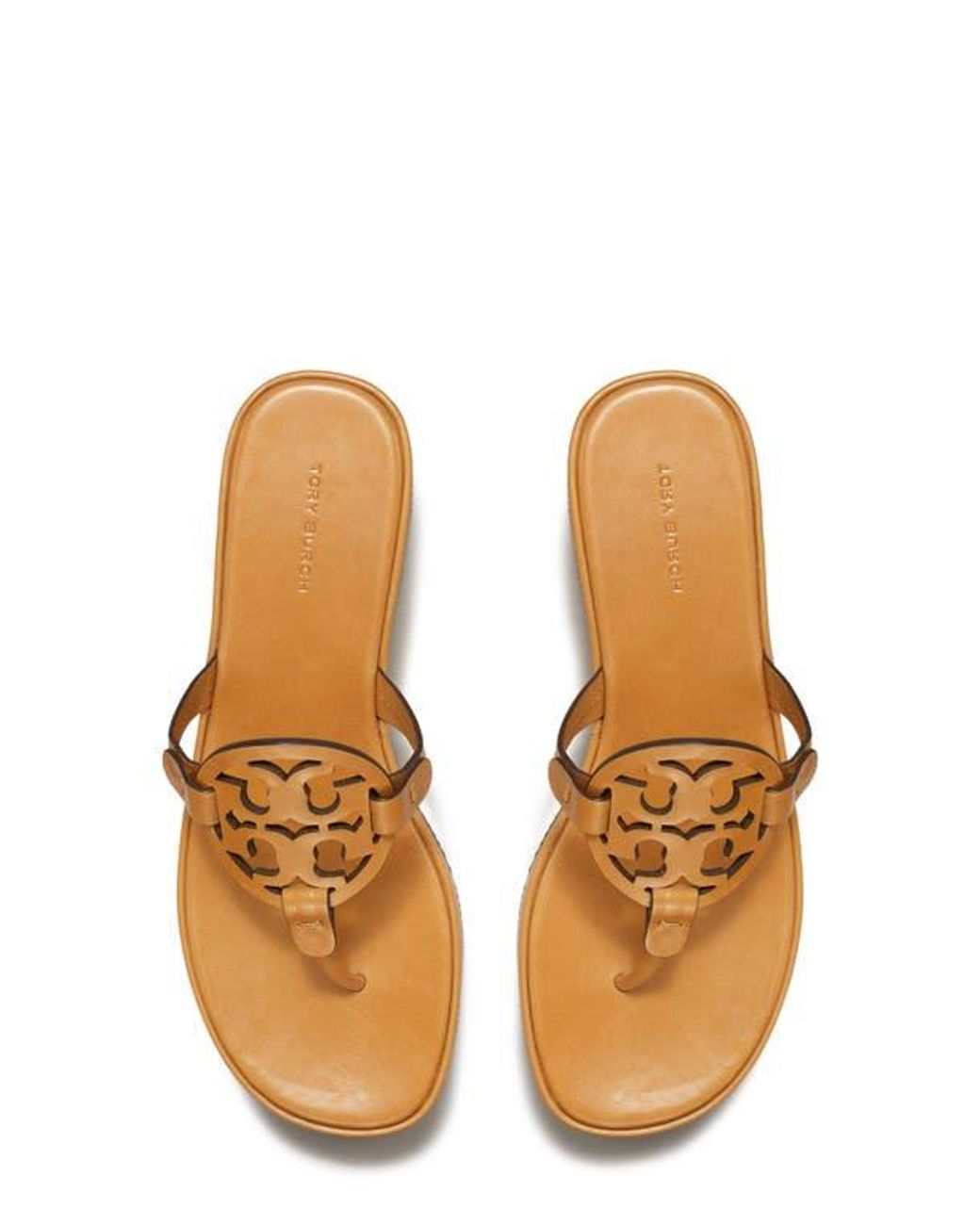 Tory Burch Miller Platform Wedge Thong Sandal | Lyst