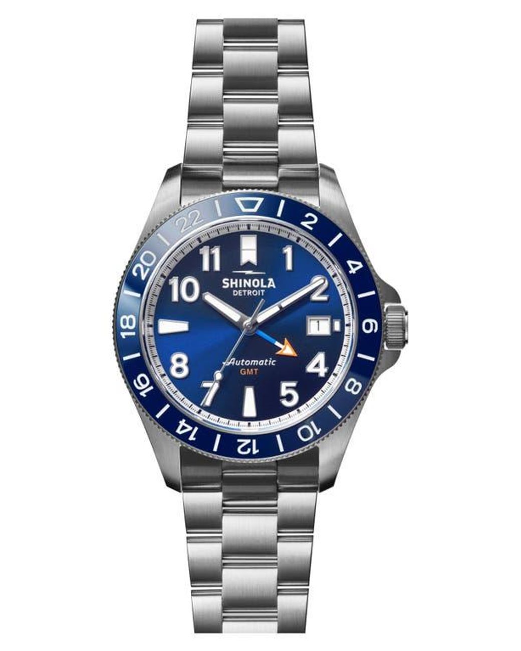 Shinola Monster Gmt Automatic Watch Gift Set, 40Mm in Blue for Men | Lyst