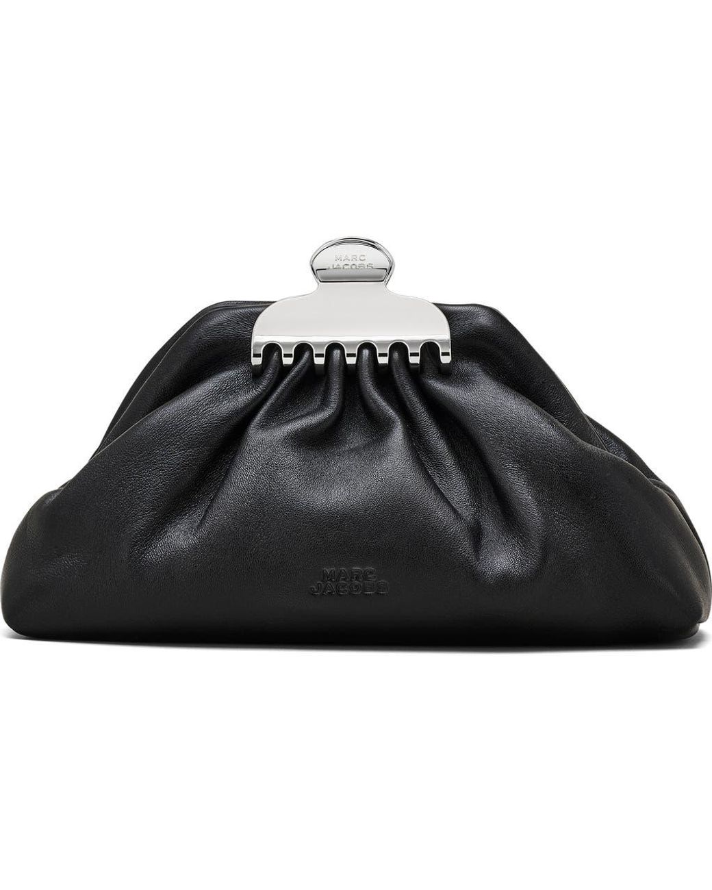Marc Jacobs The Glam Claw Clip Small Clutch in Black | Lyst