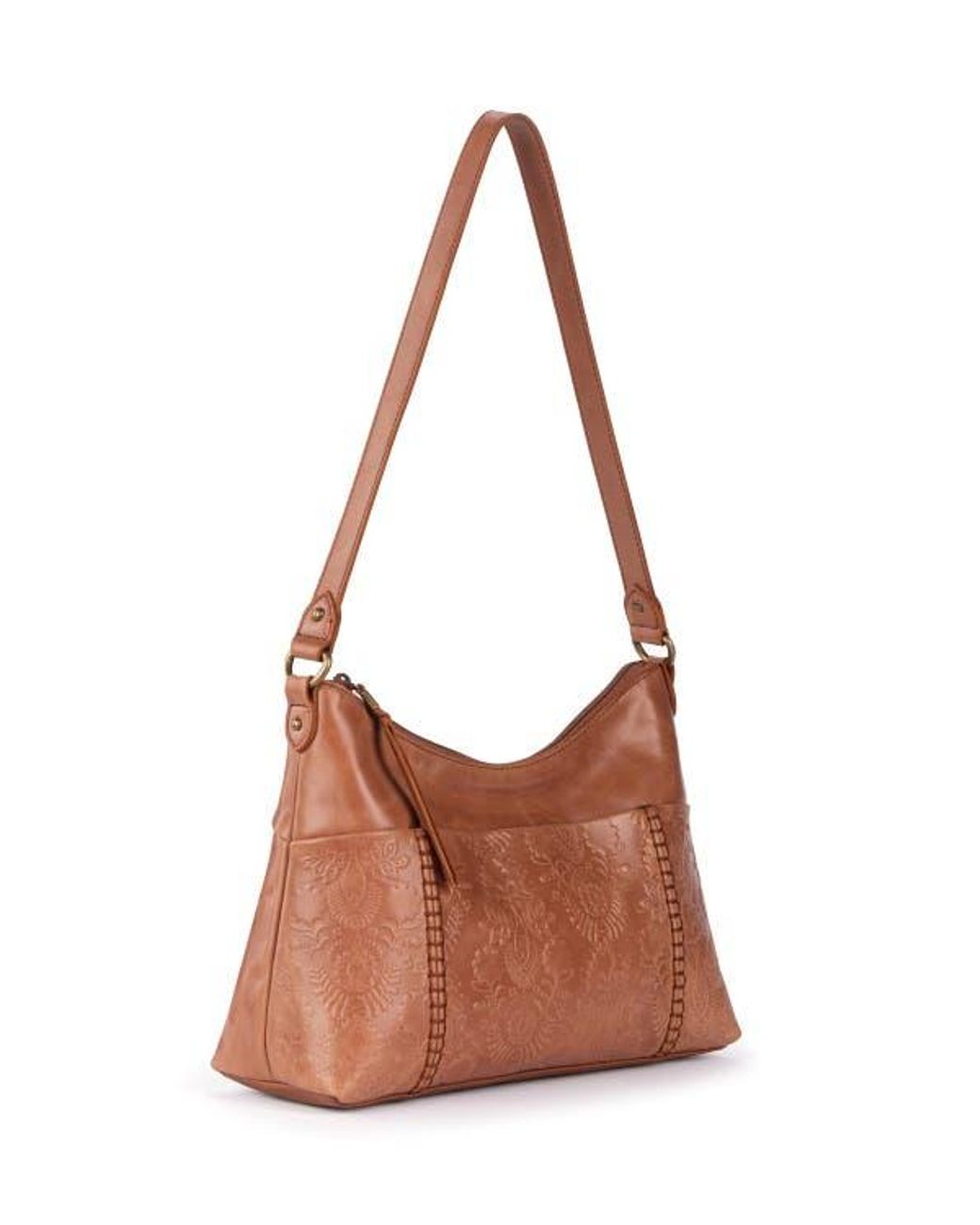 The Sak Melrose Leather Shoulder Bag in Brown | Lyst