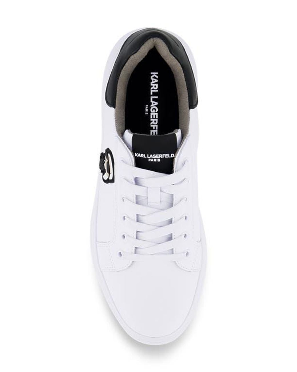 KARL LAGERFELD Karl Patch Sneaker in White for Men | Lyst