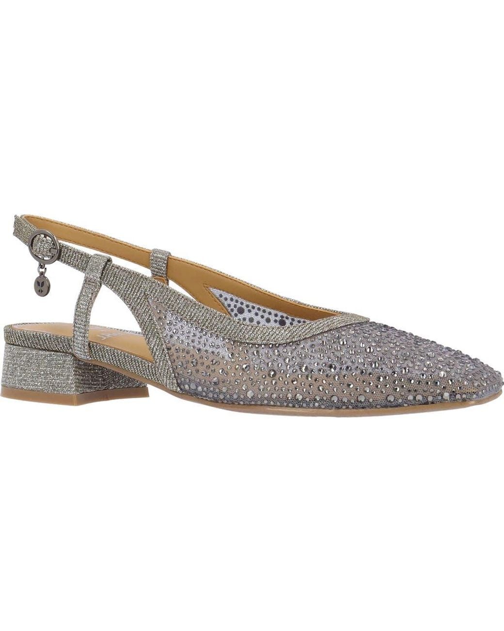 J. Reneé Layton Slingback Flat in Gray | Lyst
