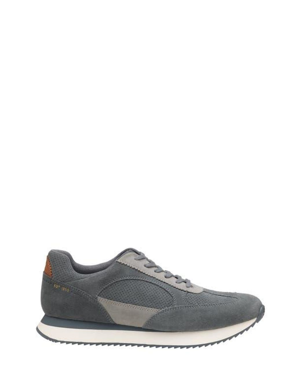 Johnston & Murphy Chase Perforated Sneaker in Gray for Men | Lyst