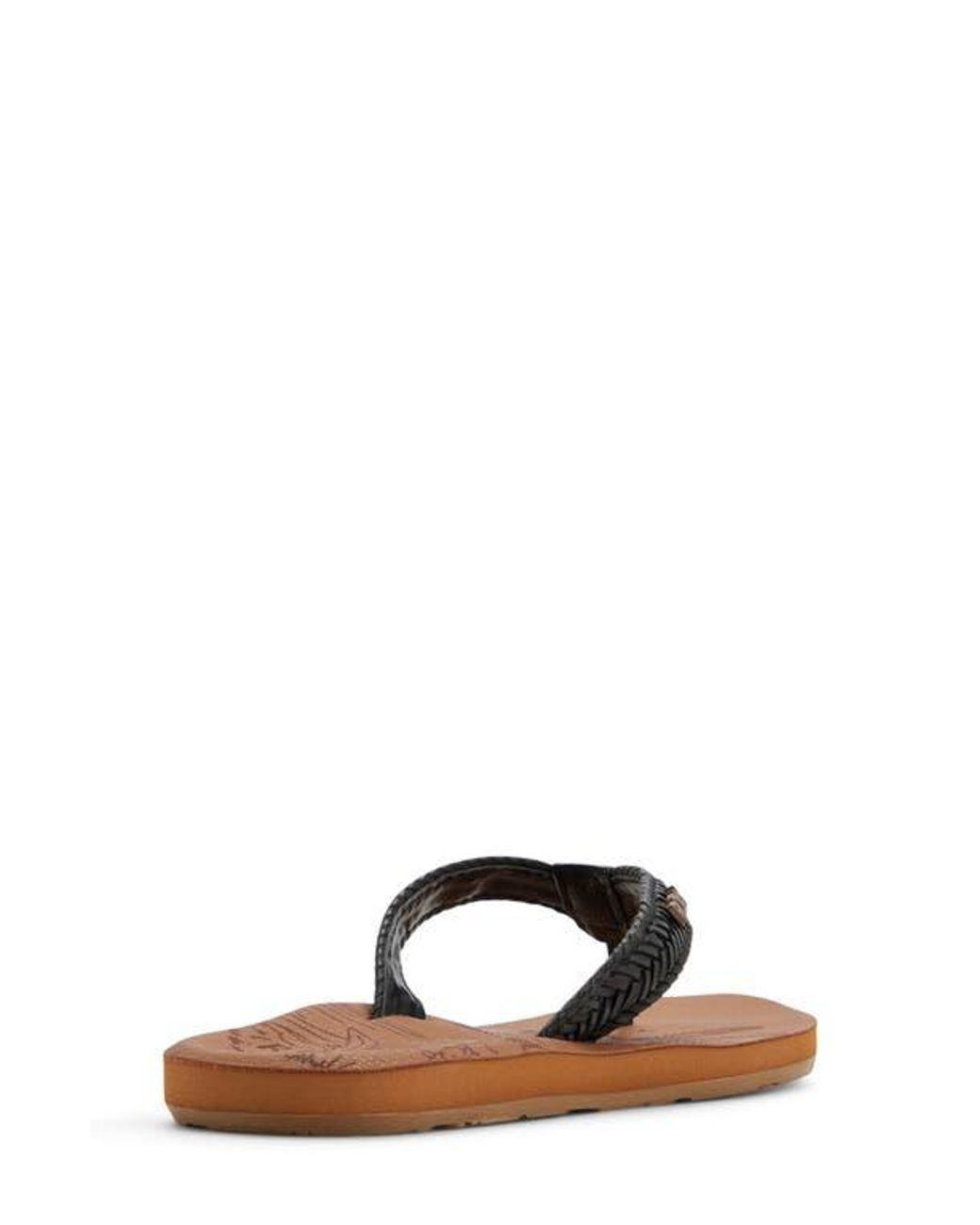 Roxy Lili Iii Flip Flop in Black | Lyst