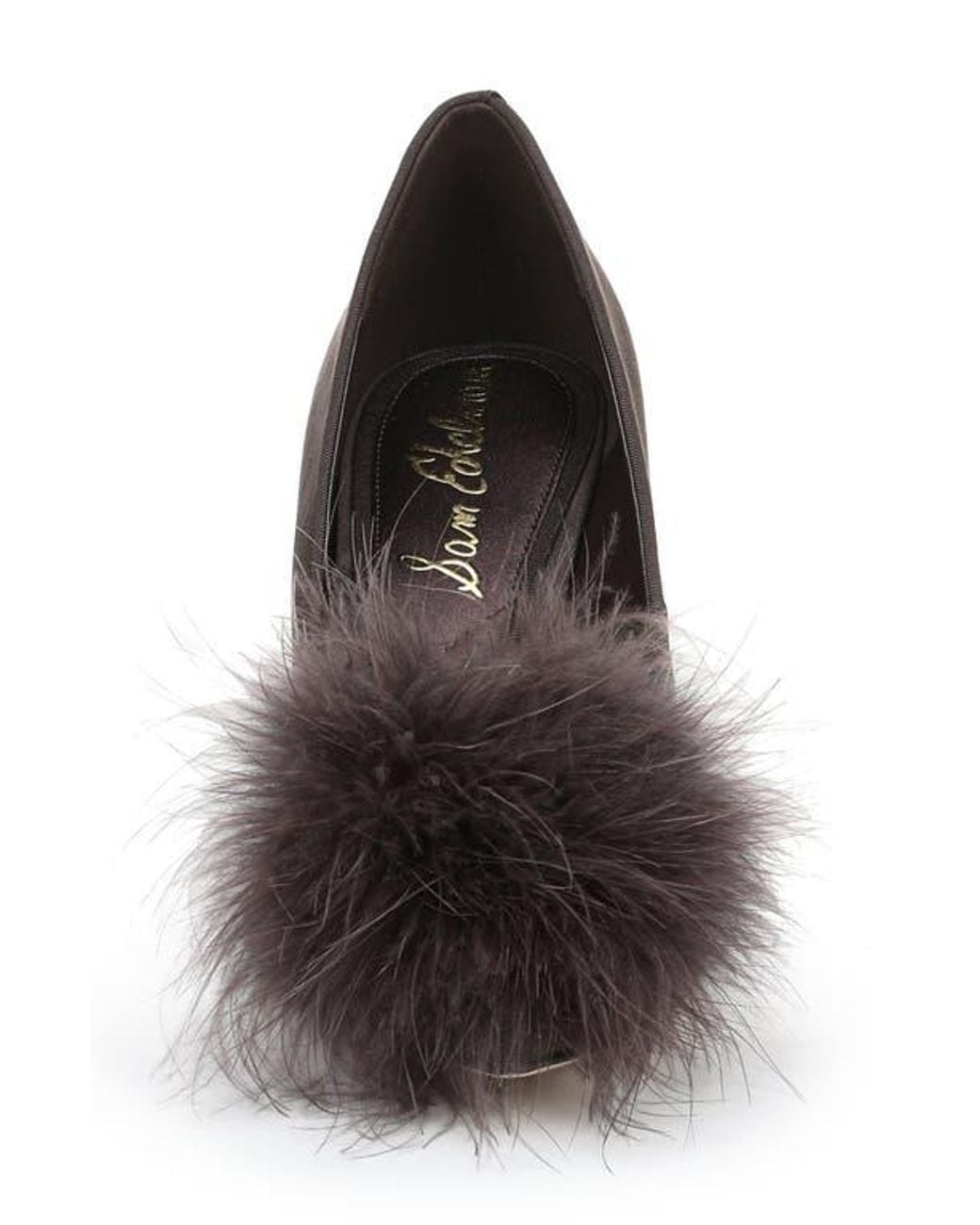 Sam Edelman Hazel Feather Embellished Pump in Gray | Lyst