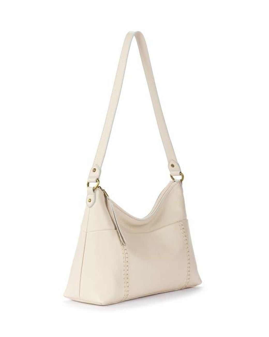 The Sak Melrose Leather Shoulder Bag in Natural | Lyst