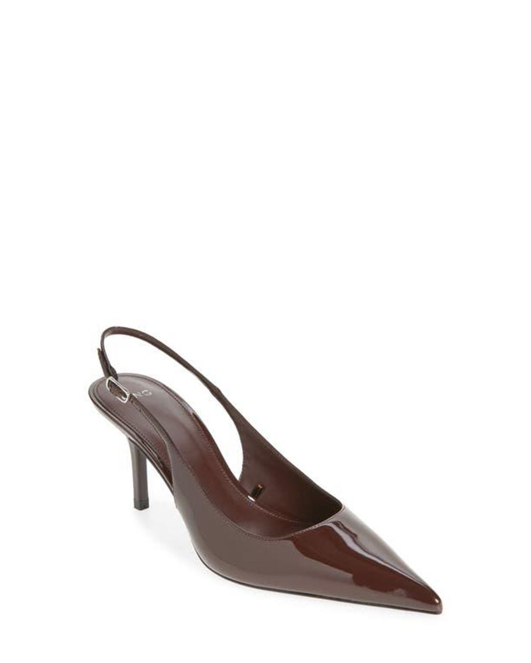 Mango Sol Slingback Pump in Brown | Lyst