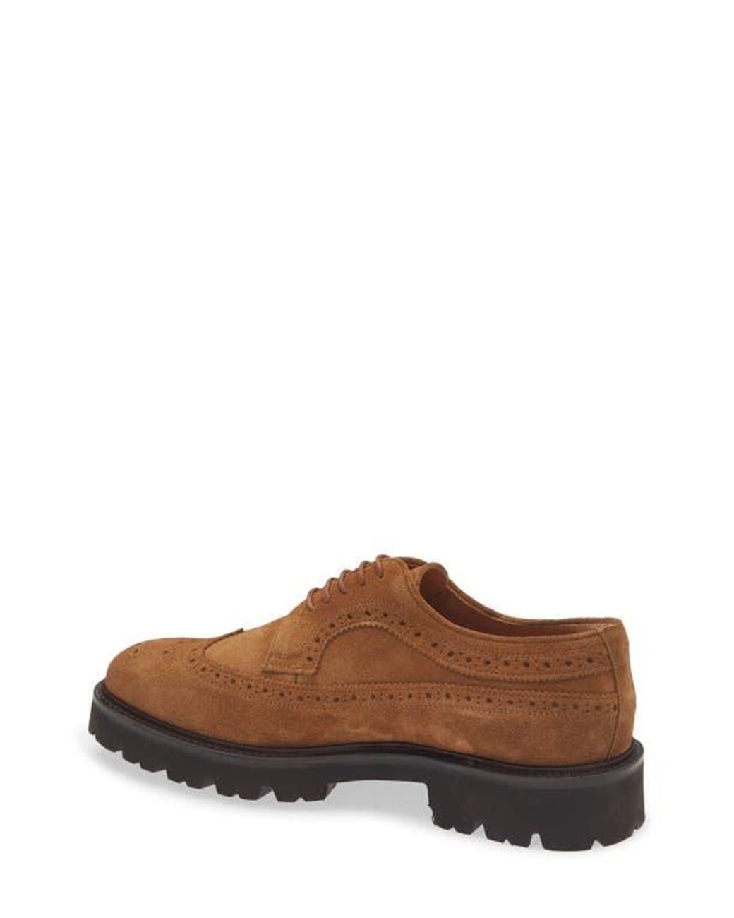 Gentle Souls Faro Wingtip Brogue Derby in Brown for Men | Lyst