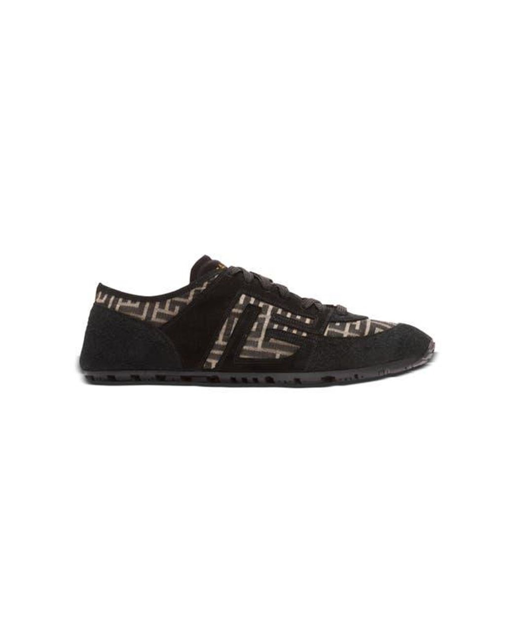 Balmain Racer 45 Monogram Jacquard Trainers in Black for Men | Lyst