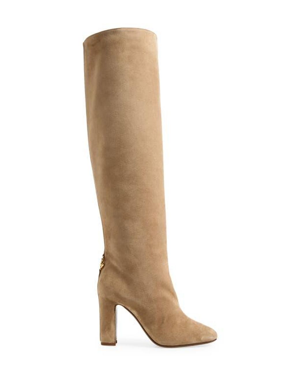 Dolce & Gabbana Jackie Over The Knee Boot in Natural | Lyst
