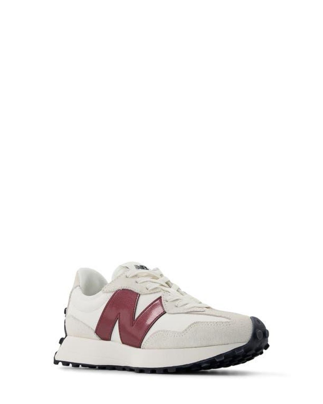 New Balance 327 Patent Sneaker in White | Lyst