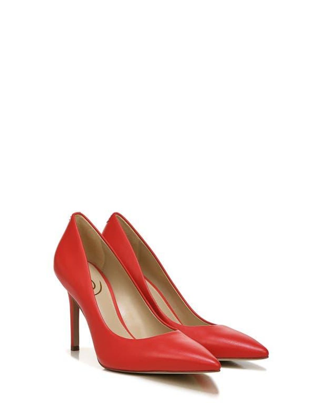 Sam Edelman Hazel Pointed Toe Pump in Red | Lyst