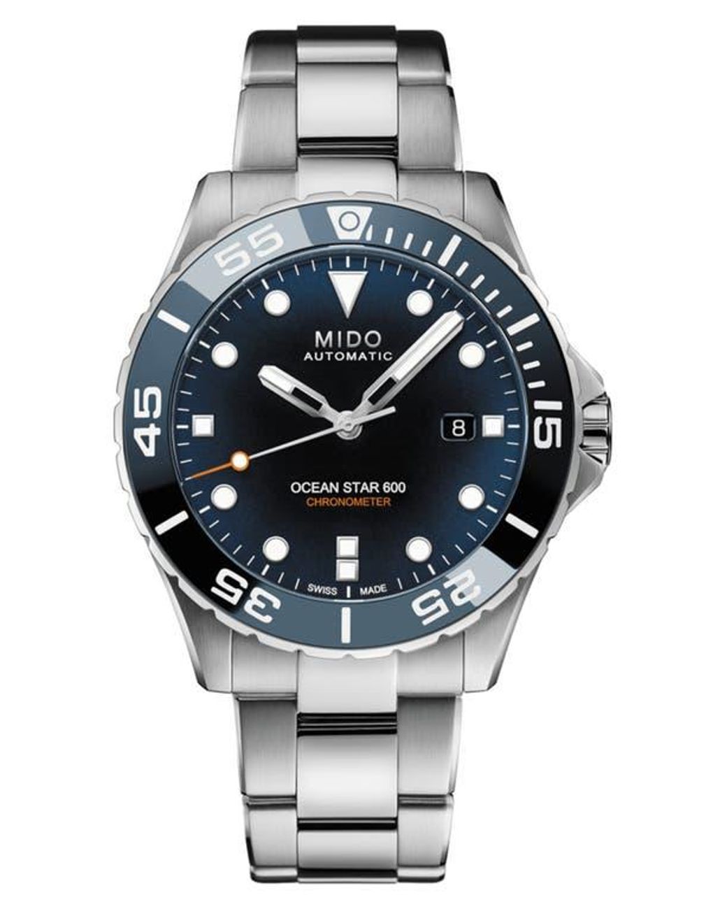 MIDO Ocean Star 600 Chronometer Bracelet Watch, 43Mm in Gray for Men | Lyst