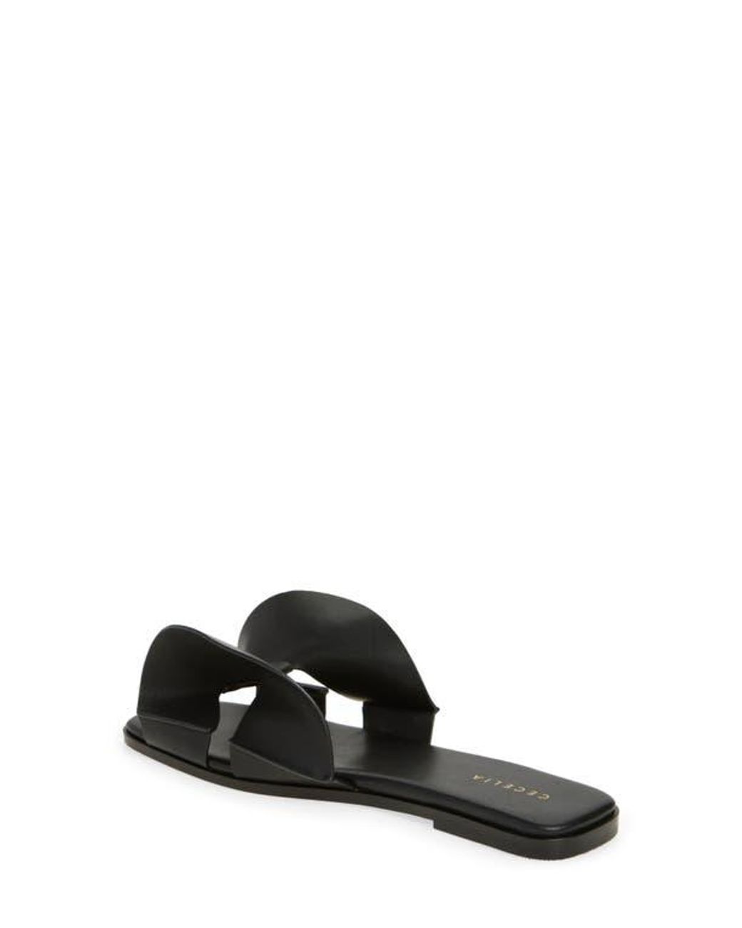 Cecelia New York Wendy Slide Sandal in Black | Lyst