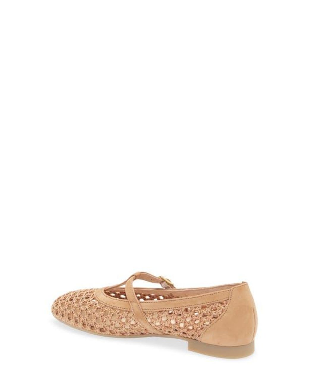 Paul Green Anabele Mary Jane Flat in Natural | Lyst