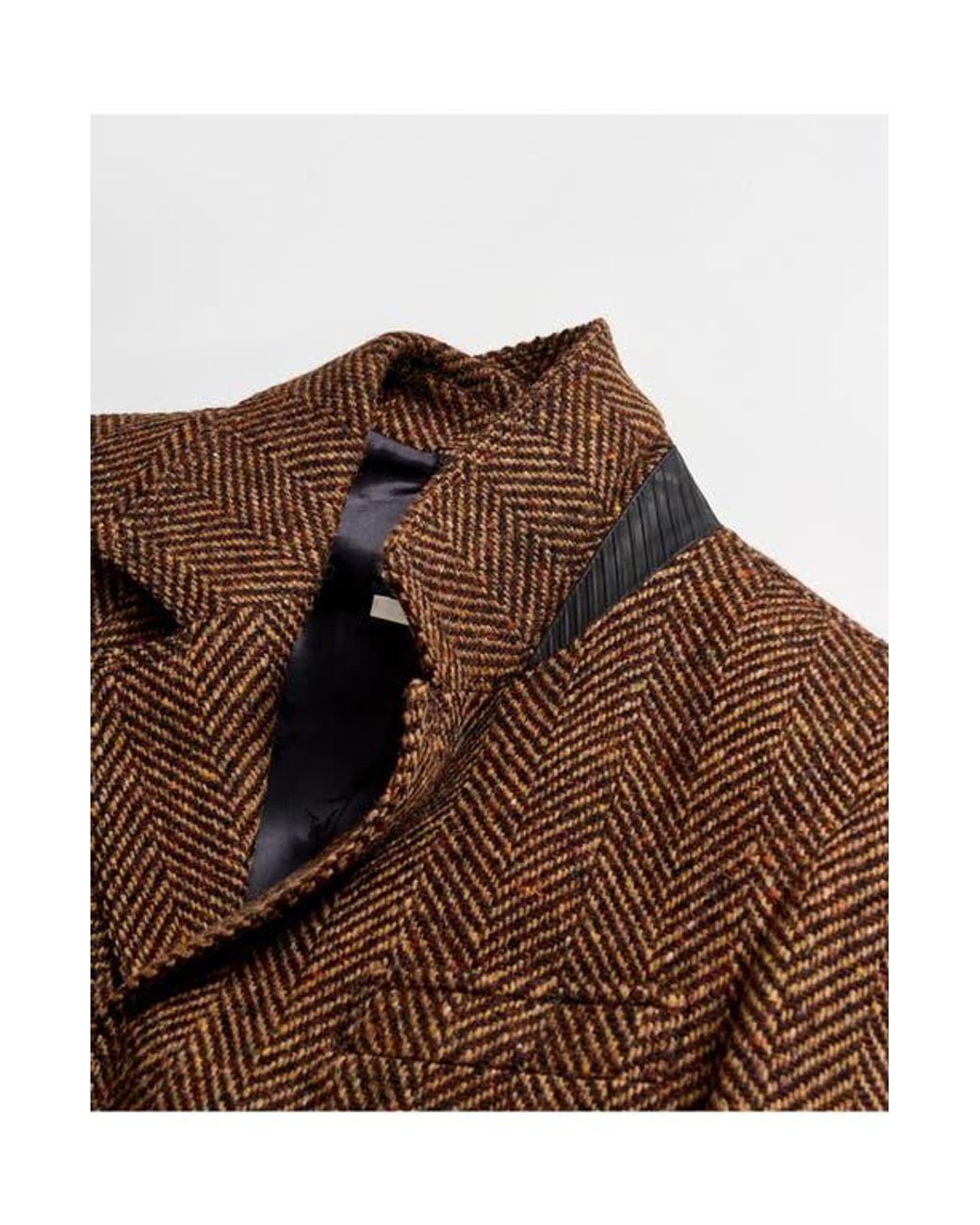 Billy Reid Astor Wool Herringbone Coat in Brown for Men | Lyst