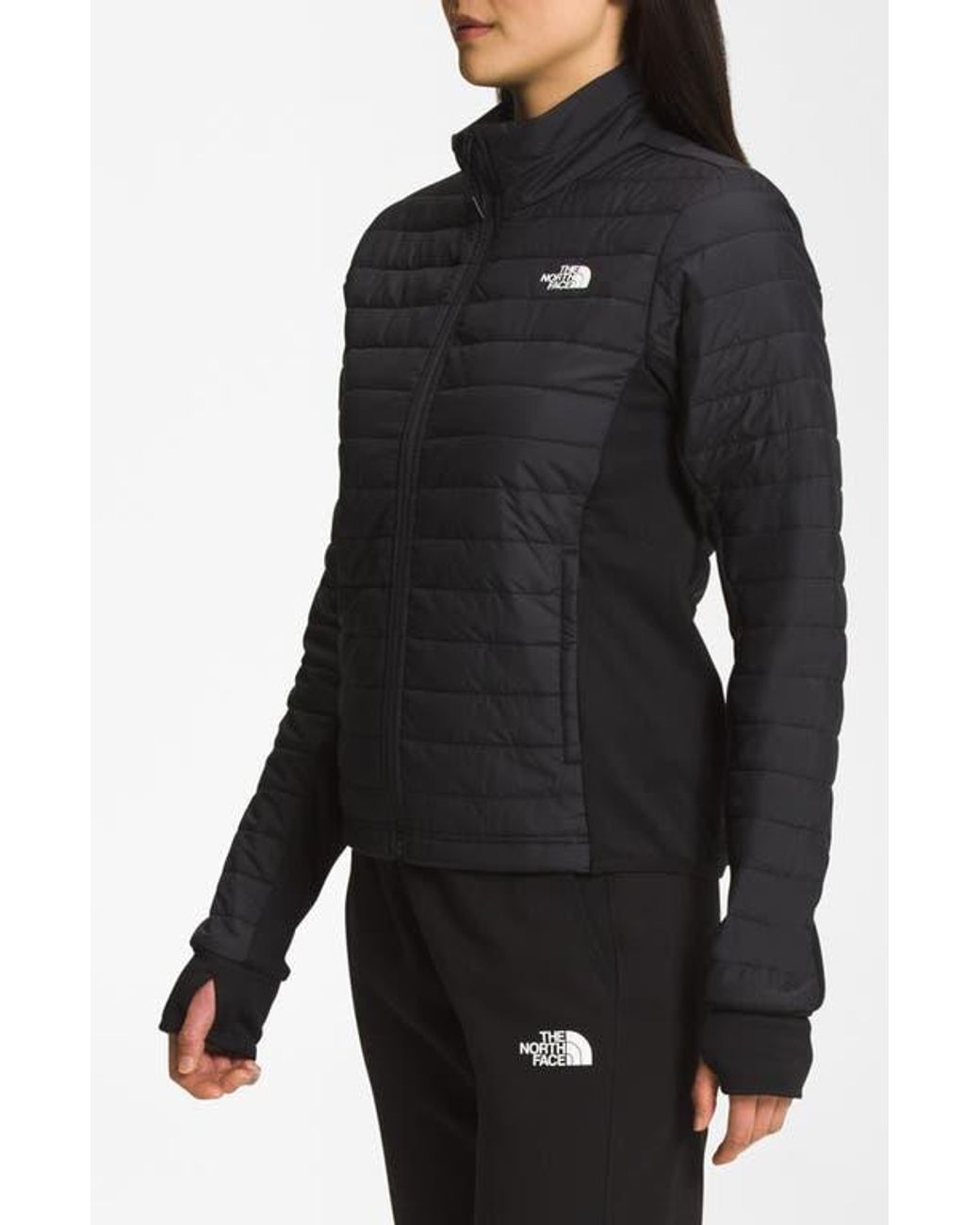 The North Face Canyonlands Water Repellent Hybrid Jacket in Black | Lyst