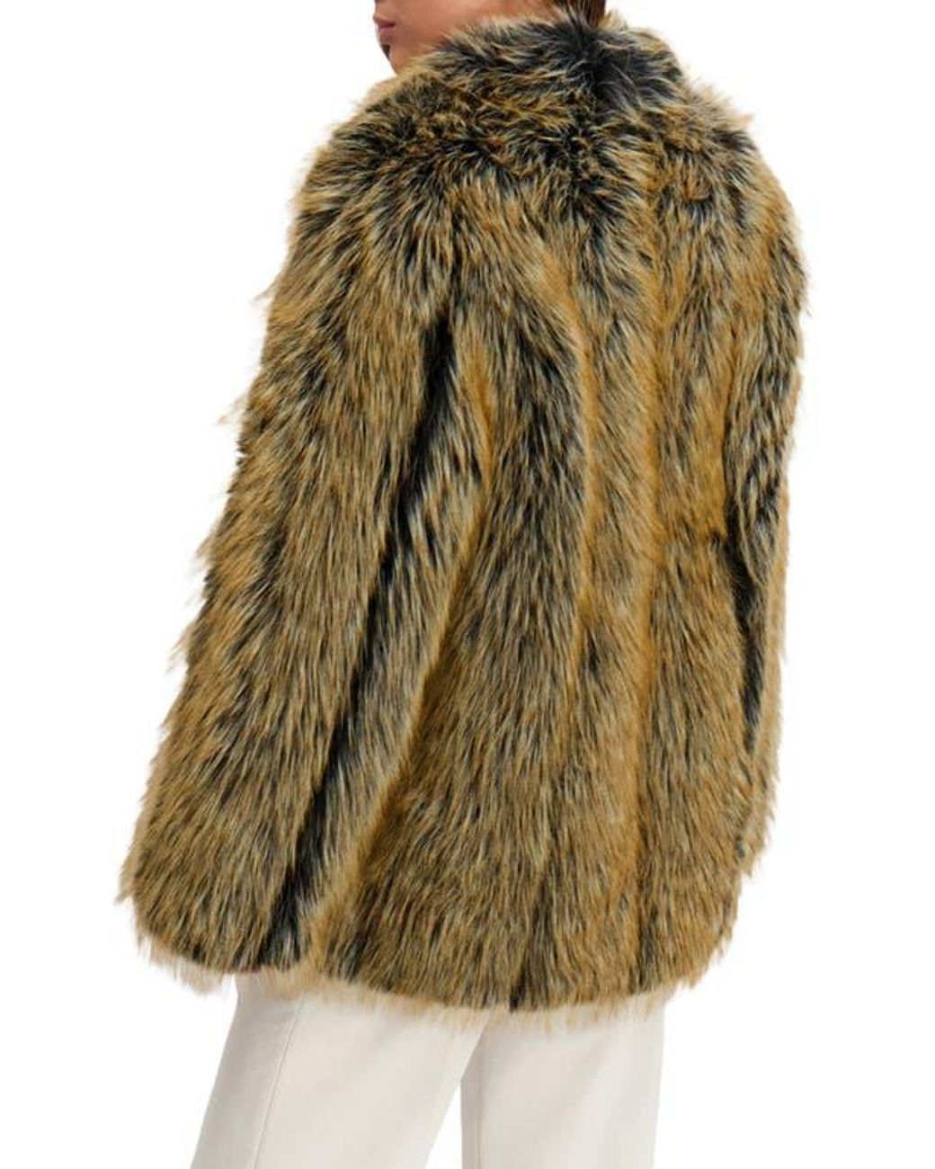 Lyla Grant Fur-Free Fox (Faux Fur) Jacket in Green | Lyst