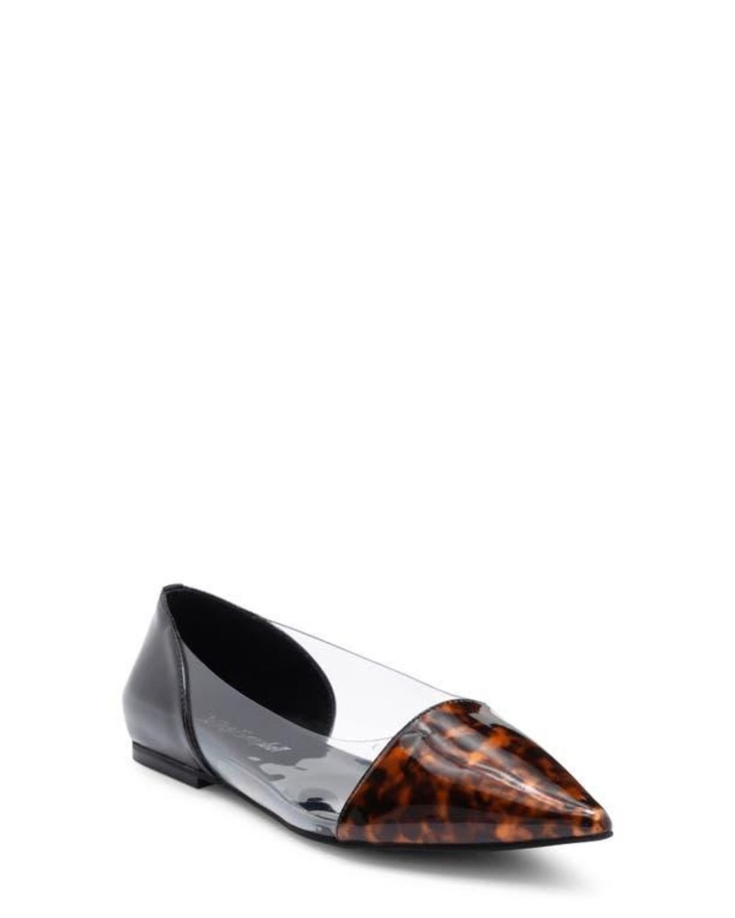 Jeffrey Campbell Stealthy Pointed Toe Flat in Brown | Lyst
