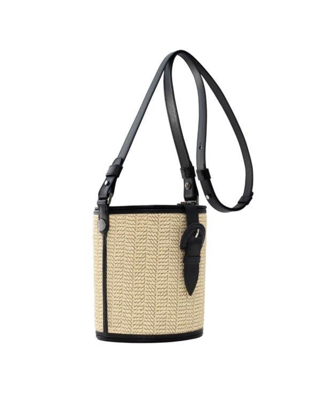 PERRIN Paris La Parisienne Xbody Raphia in White | Lyst