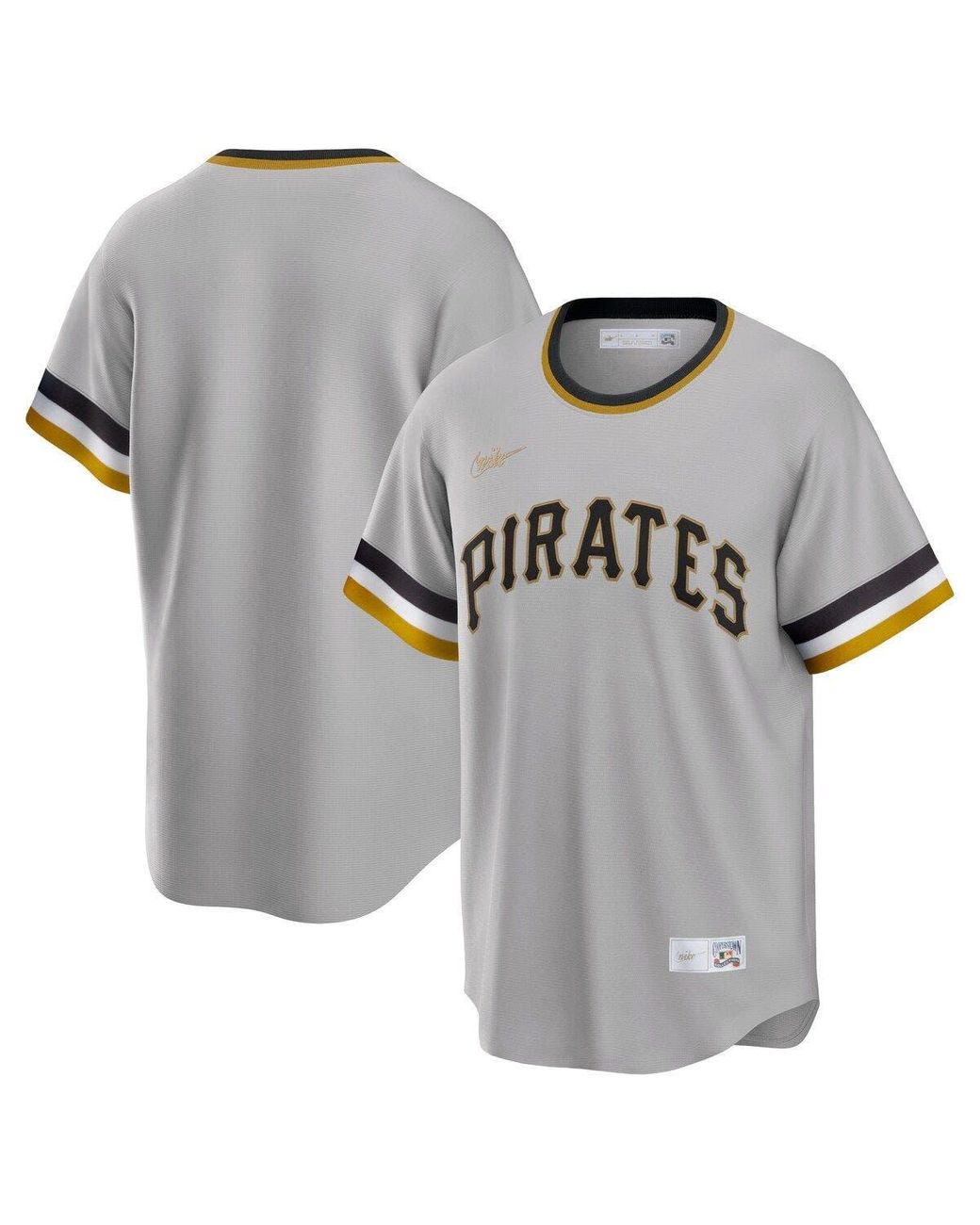 Nike Pittsburgh Pirates Road Cooperstown Collection Team Jersey At ...