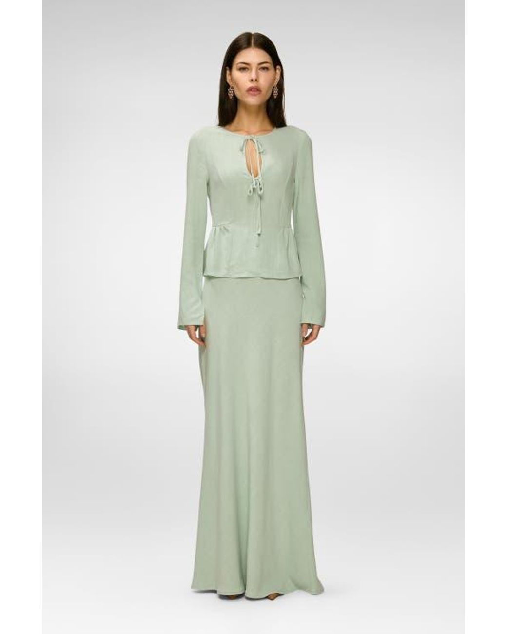 DASKA Lina Blouse in Green | Lyst