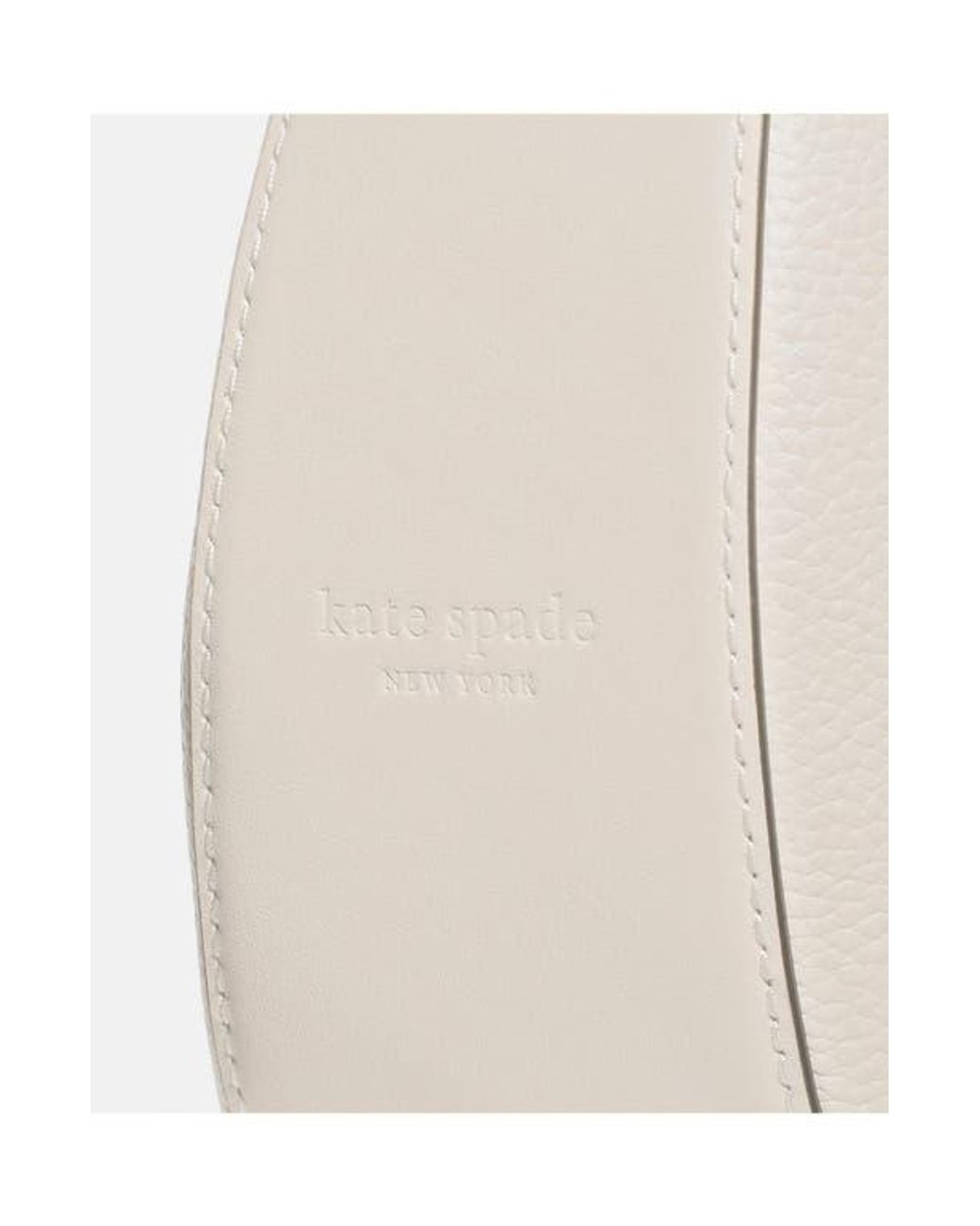 Kate Spade Duo Pebble Leather Crossbody Bag in White | Lyst