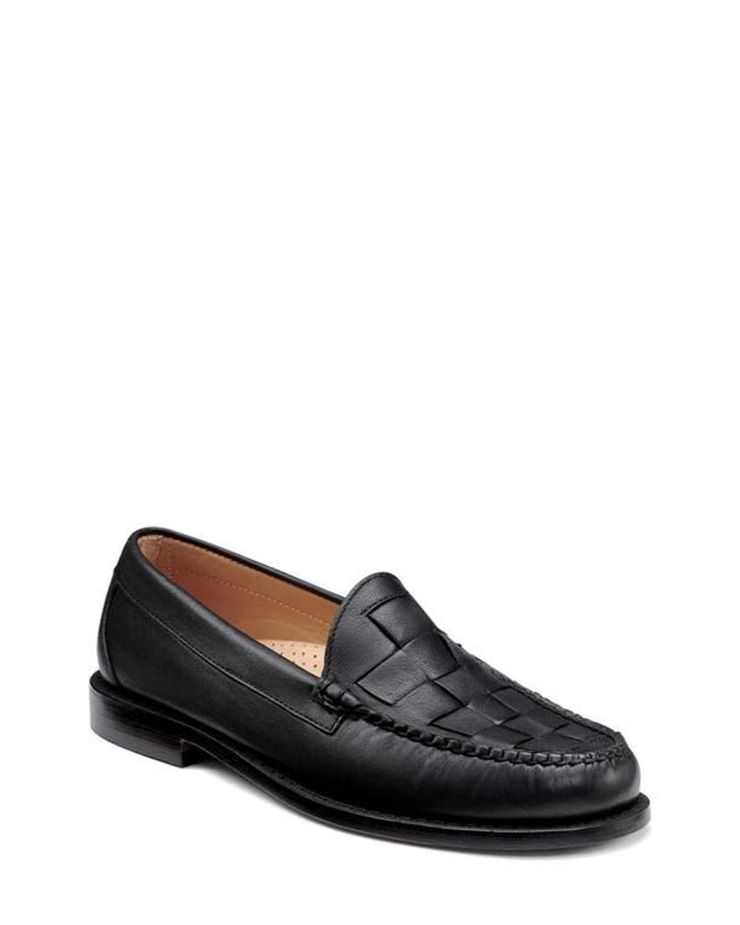 G.H. Bass & Co. Larson Woven Weejun Penny Loafer in Black for Men | Lyst