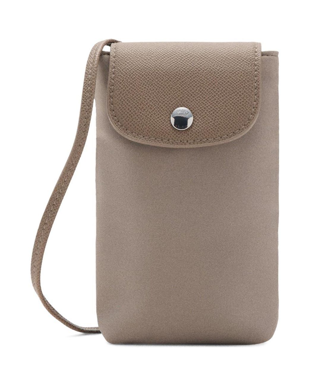 Mango Nylon Phone Crossbody Bag in Brown | Lyst