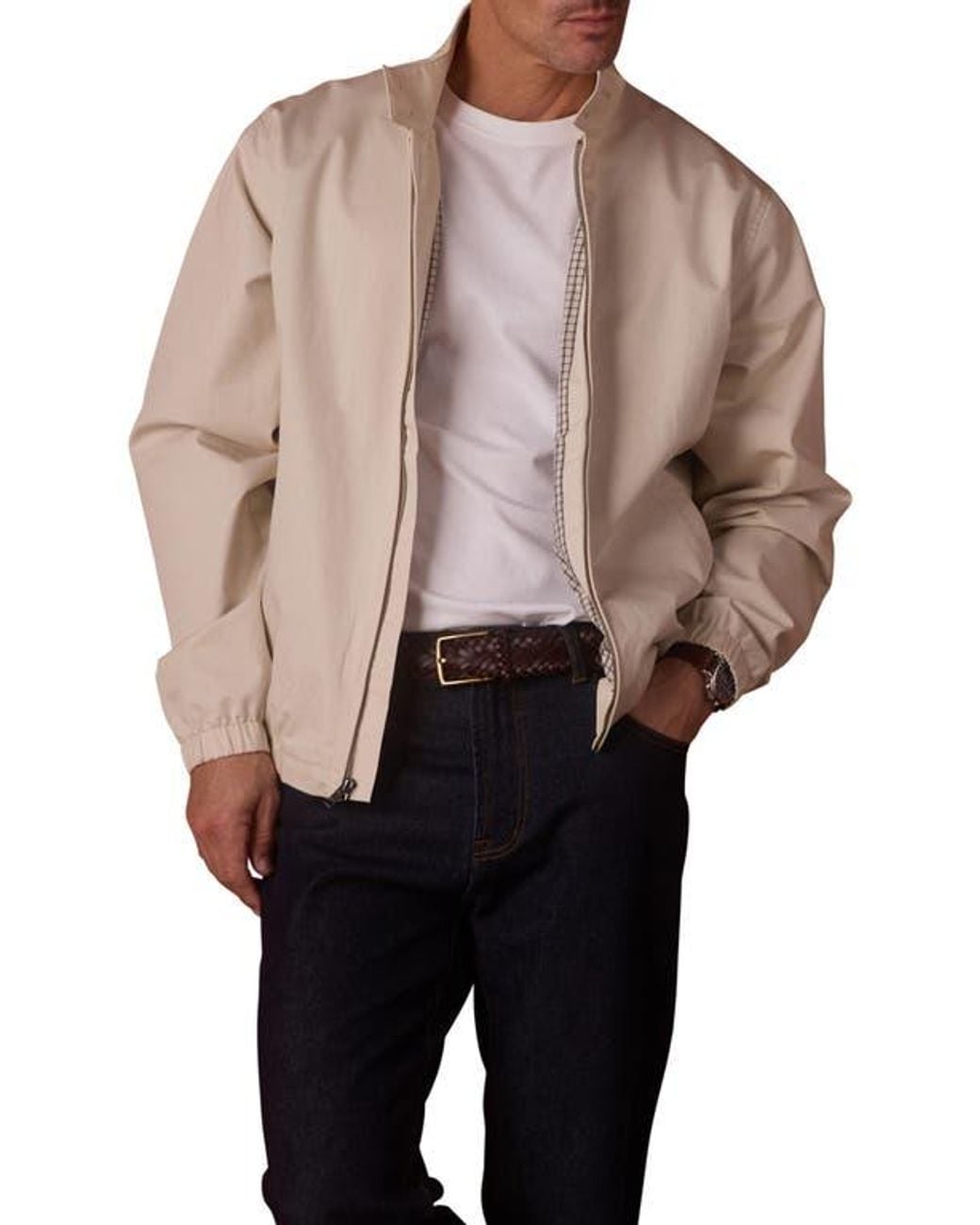 The Normal Brand The Harrington Jacket in Black for Men | Lyst