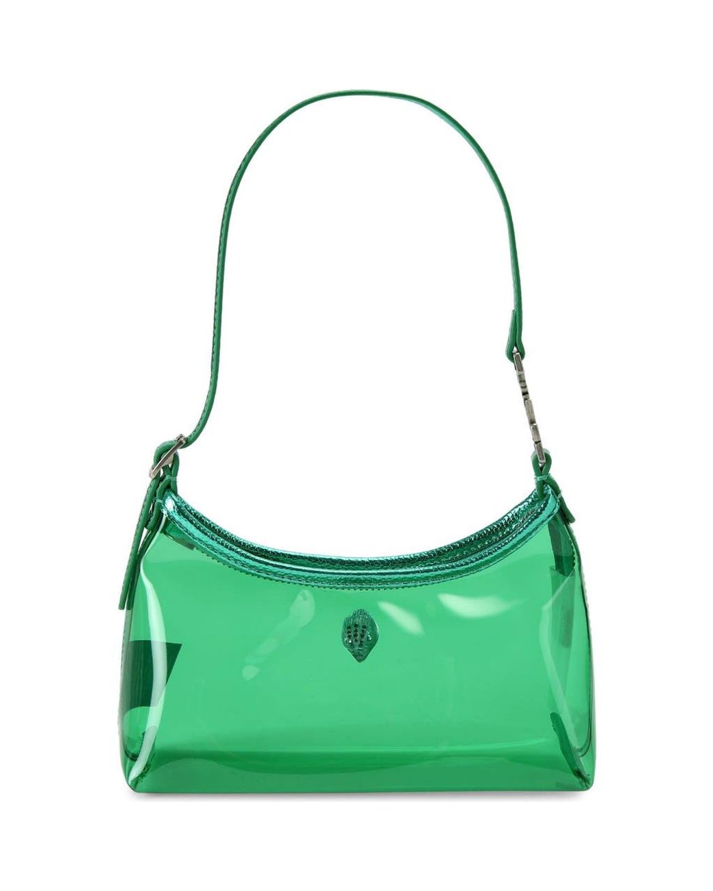 Kurt Geiger Mini Kurt Transparent Shoulder Bag in Green | Lyst